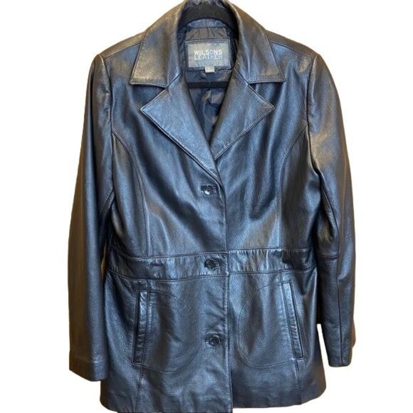 Wilsons Leather | Jackets & Coats | Wilsons Womens Black 3 Button ...